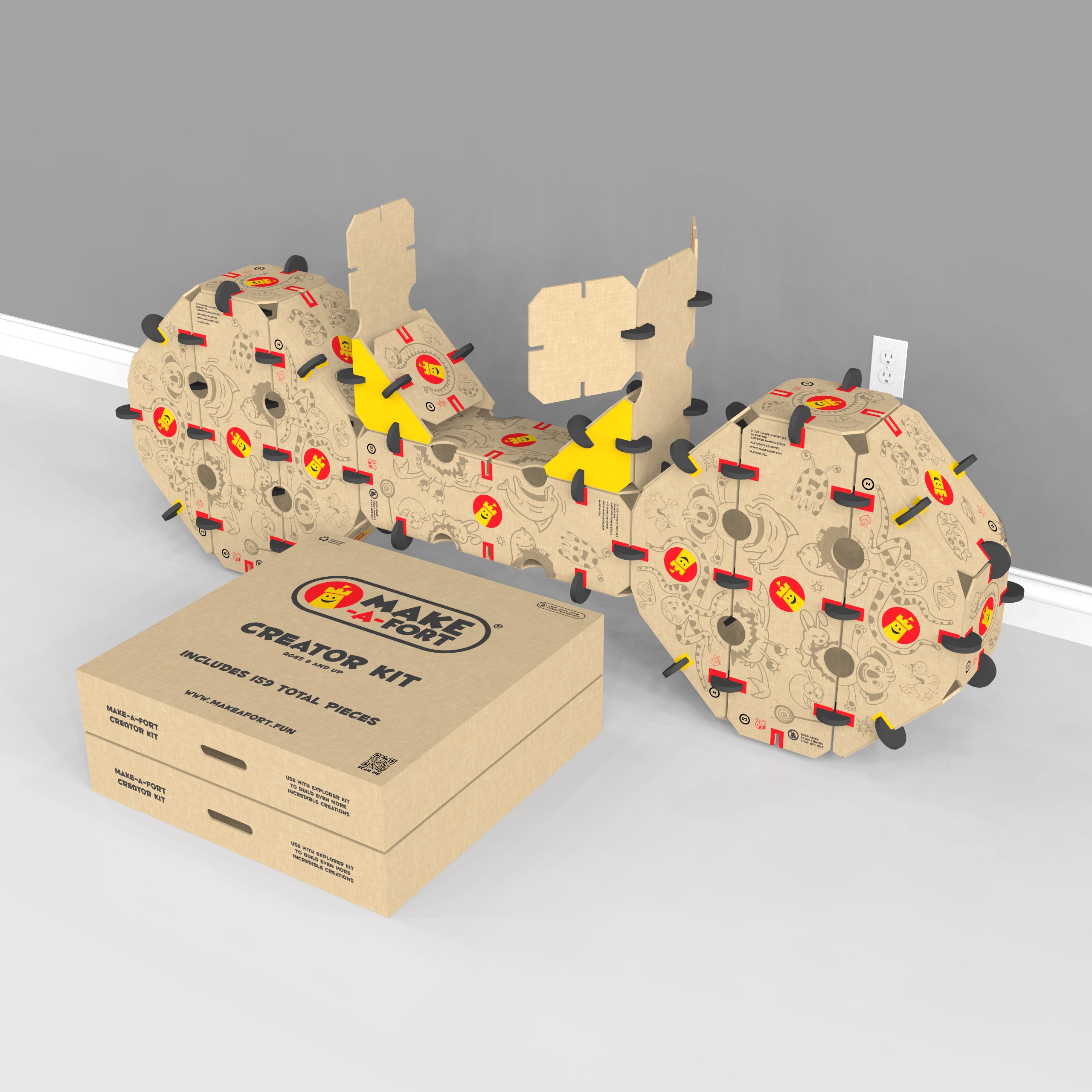 Construye una moto de cartón | Make-A-Fort